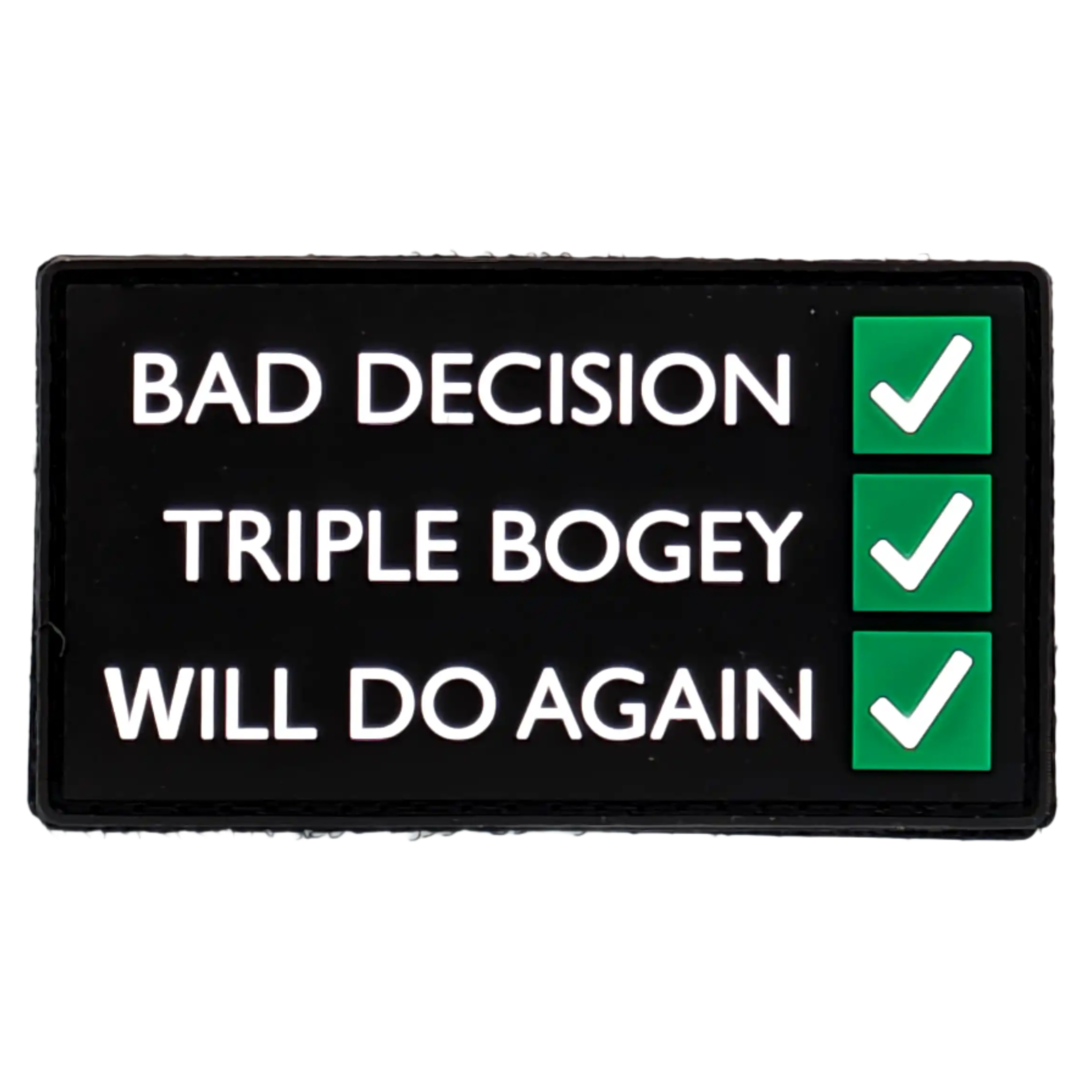 BounceBack "Bad Decision" Checklist Patch – Disc Tree